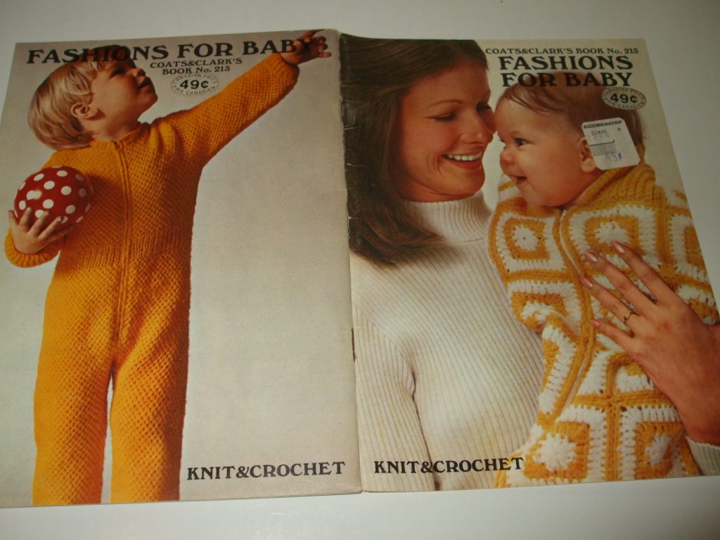 Coats Clarks 213 Fashions for baby 1971 crochet knitting pattern ...