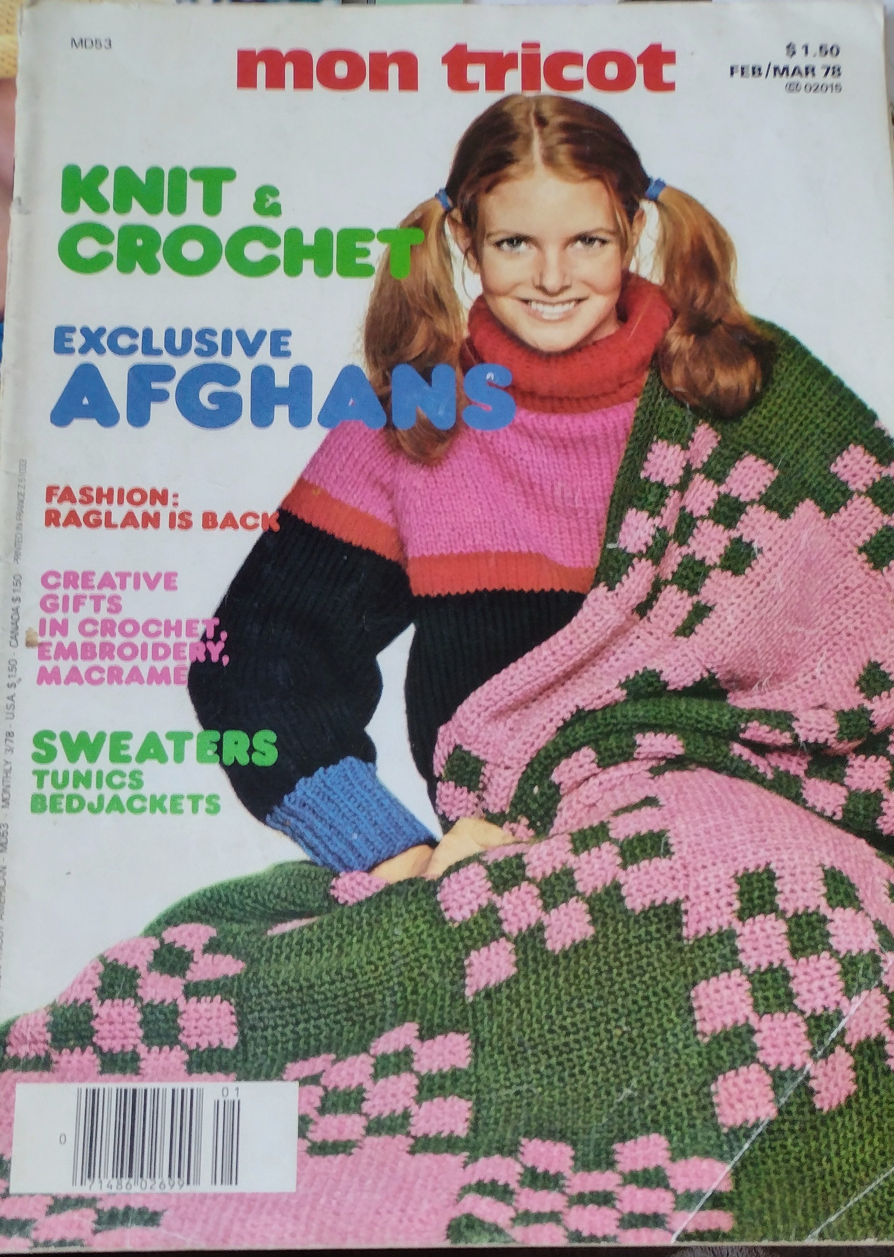 MD53 Mon Tricot February March 1978 vintage knit crochet pattern ...