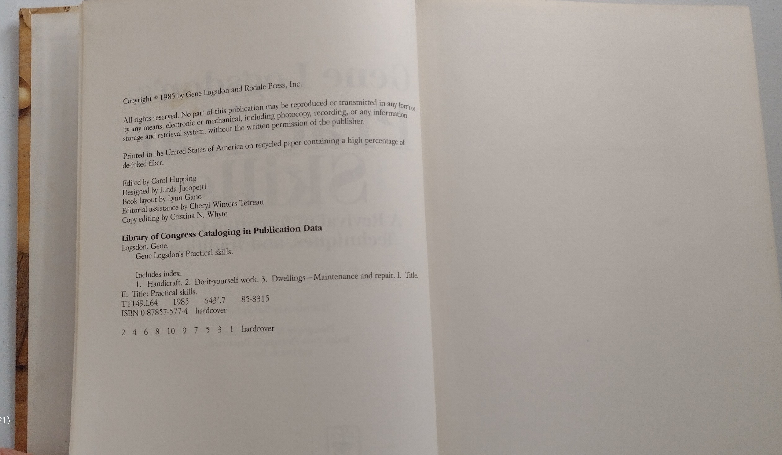 Logsdon’s Practical Skills Revival of Forgotten skills Homesteading Book (2) – Prices $US ...